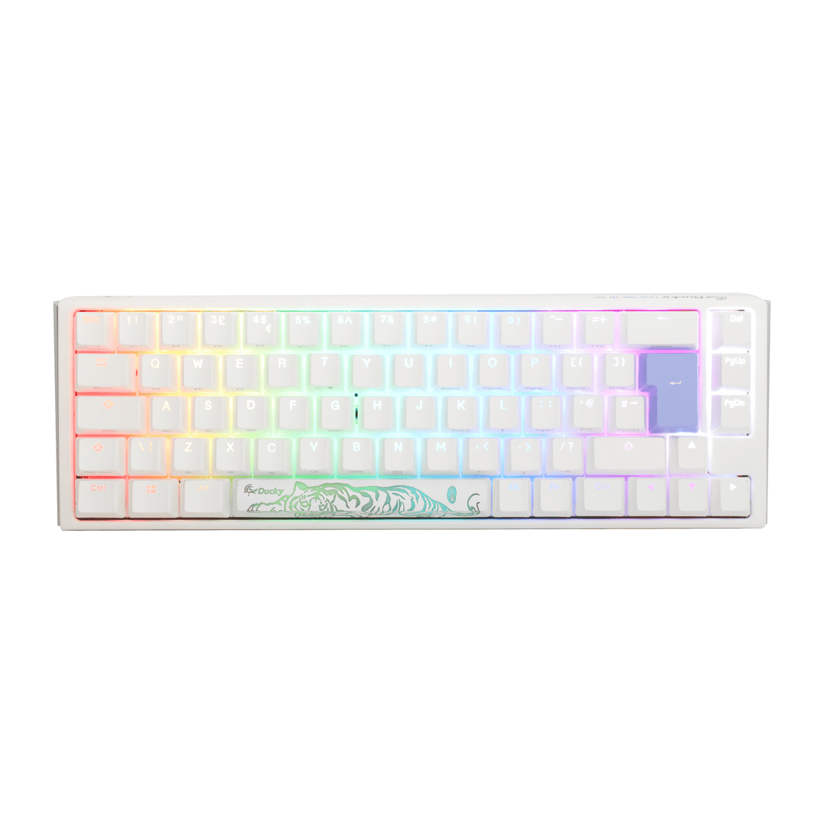 Ducky One 3 SF Pure White UK ISO RGB Cherry MX Silent Red — Computer Orbit
